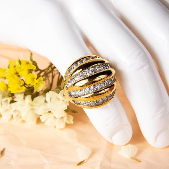 Kenneth Jay Lane | Jewelry | Kenneth Jay Lane Gold Classic Ring Womens ...